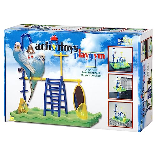 JW Pet Company Activitoys Play Gym Bird Toy, 12'' length x 8'' width x 11.5'' height (31040)