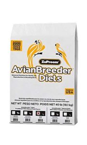 premium nutritional products zupreem avianbreeder parrots & conures fruitblend flavor, 40 lb (230153)