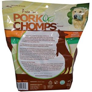 Pork Chomps Roasted Pork Skin Dog Chews, 6-inch Rib Shapes, 10 Count