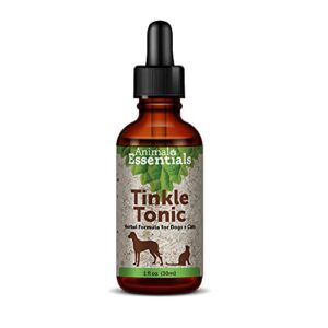 animal essentials tinkle tonic herbal formula for healthy urinary tract in dogs & cats, 1 fl oz - made in the usa, alcohol free