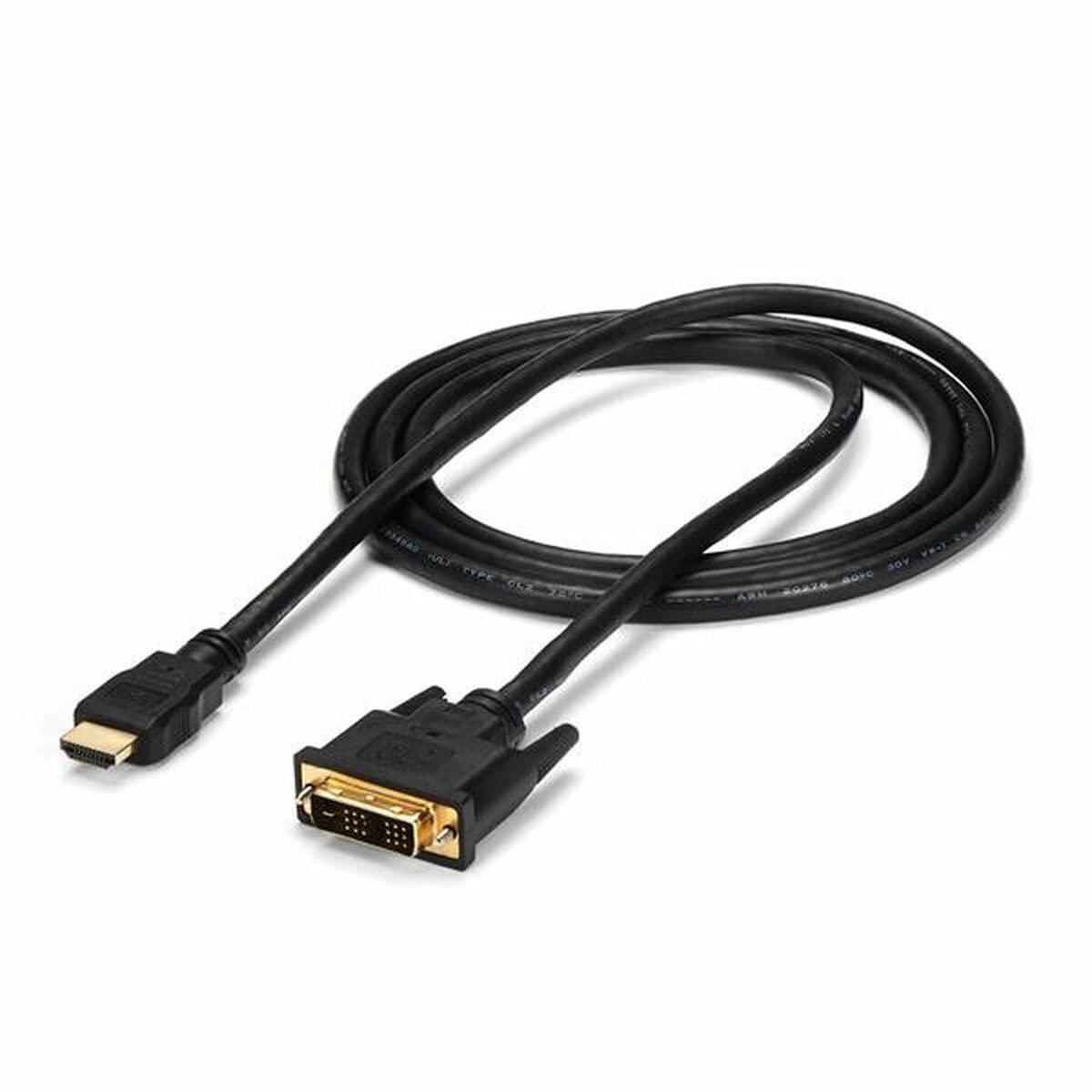 StarTech.com 6ft HDMI to DVI D Adapter Cable - Bi-Directional - HDMI to DVI or DVI to HDMI Adapter for Your Computer Monitor (HDMIDVIMM6)