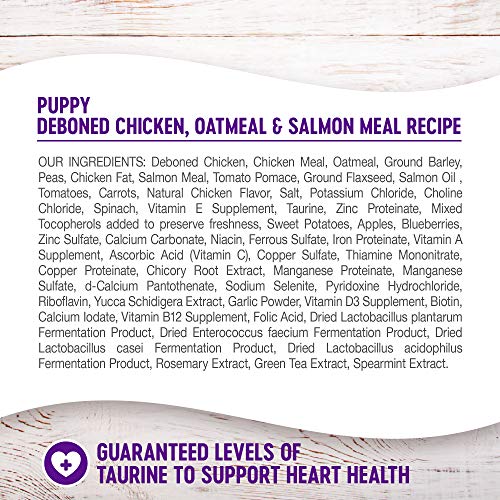 Wellness Complete Health Dry Puppy Food, Chicken, Salmon & Oatmeal, 30-Pound Bag