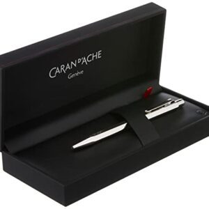 Caran D' Ache Retro Ecridor Rhodium Ballpoint Pen, Silver (0890.487)