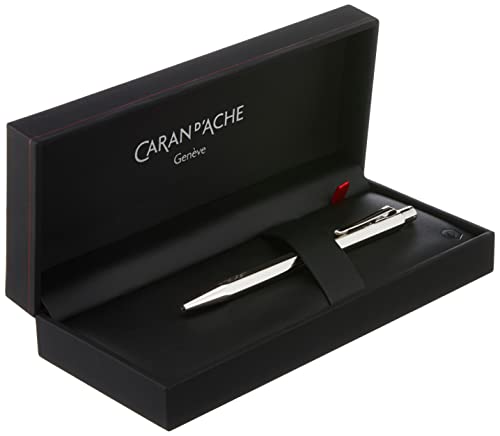 Caran D' Ache Retro Ecridor Rhodium Ballpoint Pen, Silver (0890.487)