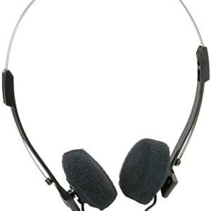 Parts Express Mini Stereo Lightweight Headphones with 4 ft. Cord