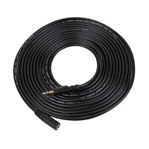 dtol mc 3.5mm audio cable - 3.5mm trs female to male 15ft extension cord for microphones, headphones, and more