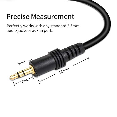 DTOL MC 3.5mm Audio Cable - 3.5mm TRS Female to Male 15ft Extension Cord for Microphones, Headphones, and More