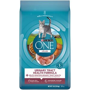 purina one high protein dry cat food, +plus urinary tract health formula - 7 lb. bag