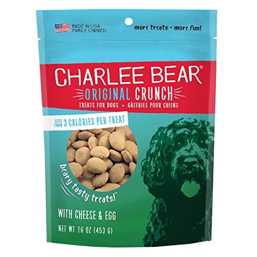 Charlee Bear Original Dog Treats, Cheese and Egg, 16 oz