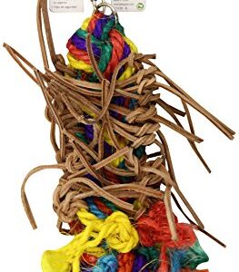 Penn-Plax Leather Kabob Bird Toy for Medium Sized Birds (BA821)