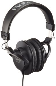 roland rh-200 stereo monitor headphones black coiled cable – clear, accurate and comfortable for studio-quality monitoring