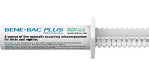 PetAg Bene-Bac Plus Bird & Reptile Gel with Probiotics - Contains Seven Microorganisms - 15 g Syringe