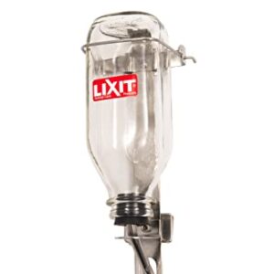 Lixit Heavy Duty Deluxe Glass Water Bottles for Birds, Dogs and Small Animals. (32oz Large Tube)