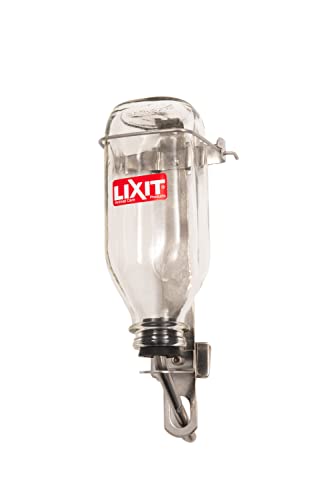 Lixit Heavy Duty Deluxe Glass Water Bottles for Birds, Dogs and Small Animals. (32oz Large Tube)