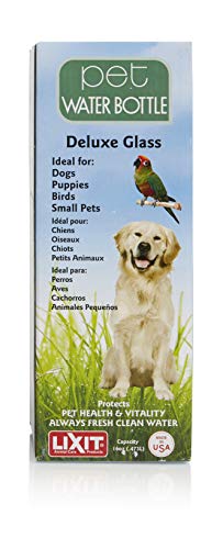 Lixit Heavy Duty Deluxe Glass Water Bottles for Birds, Dogs and Small Animals. (32oz Large Tube)