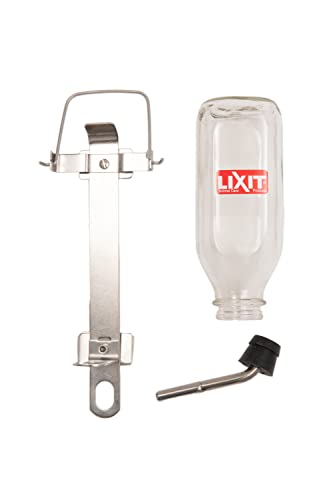 Lixit Heavy Duty Deluxe Glass Water Bottles for Birds, Dogs and Small Animals. (32oz Large Tube)