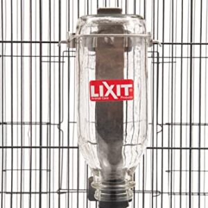 Lixit Heavy Duty Deluxe Glass Water Bottles for Birds, Dogs and Small Animals. (32oz Large Tube)