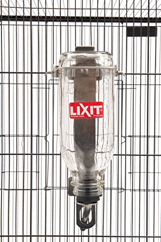 Lixit Heavy Duty Deluxe Glass Water Bottles for Birds, Dogs and Small Animals. (32oz Large Tube)