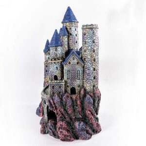 Penn-Plax Age-of-Magic Wizard’s Castle Aquarium Decoration – Safe for Freshwater and Saltwater Fish Tanks – Large