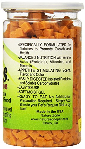 Nature Zone Snz54661 Melon Flavored Total Bites Soft Moist Food For Tortoise, 9-Ounce