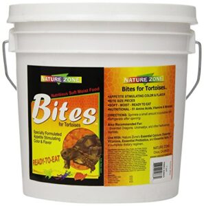 nature zone trb3-54663 total bites soft moist food for tortoise, 1 gallon