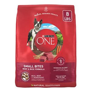 purina one small bites beef and rice formula small dog food dry - 8 lb. bag