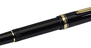 PILOT Namiki Falcon Collection Fountain Pen, Black Barrel with Gold Accents, Soft Fine Nib (60152)