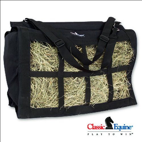 Classic Equine Deluxe Top Load Hay Bag Black