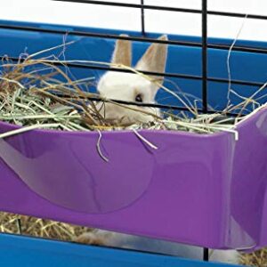 Lixit Cage Hay Rack for Rabbits and Other Small Animals. (Pack of 1, Purple)