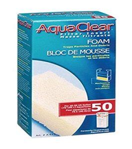 aquaclear 50 foam filter insert, aquarium filter replacement media, a613