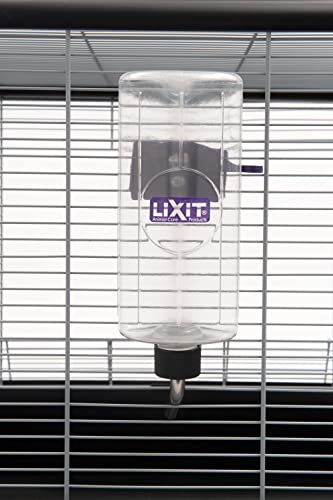 Lixit Quick Lock Super Seal Water Bottles for Hamsters, Guinea Pigs, Rats, Hedgehogs Mice and Other Small Animals. (20oz)