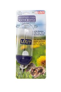 lixit bell style aquarium cage water bottle (5 ounce, clear)