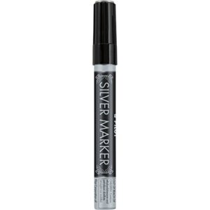 pilot metallic permanent paint markers, silver, medium point, 12-pack (41800)