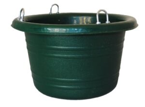 horsemen's pride horse feed tub, small, 18 quarts, green