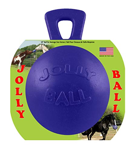 Horsemen's Pride 10" Jolly Ball Horse Toy, Blue, XLARGE, All Breed Sizes