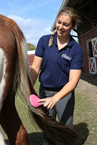 Oster Equine Care Series Mane & Tail Horse Brush, Blue (078399-140-001)