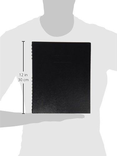 Blueline NotePro Notebook, Black, 11 x 8.5 inches, 300 Pages (A10300.BLK)