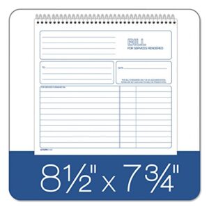 TOPS 2-Part Carbonless Bill for Services Rendered Book, 8.5 x 8.25 Inches, 50 Sheets, White, (4133)