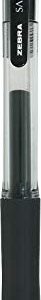 Zebra Pen Sarasa Dry X20 Retractable Gel Pen, Bold Point, 1.0mm, Black Ink, 12-Pack (Packaging May Vary)