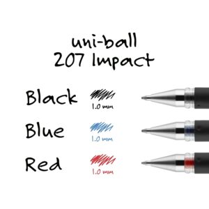 Uni-Ball 65808 Refill For Uni-Ball Gel Impact Gel Pen Bold Black Ink 2/Pack