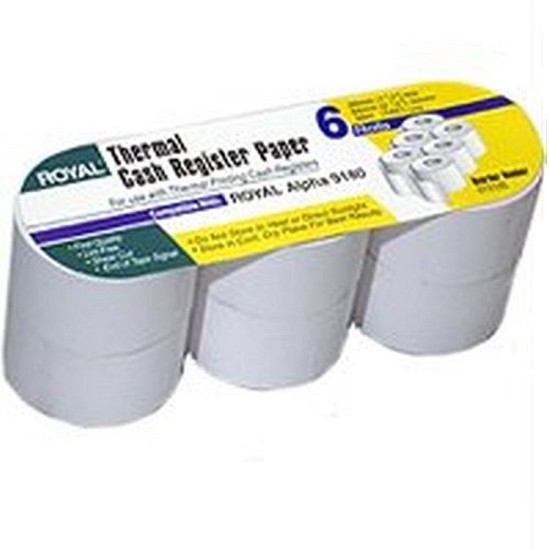 Royal Cash Register Roll, Thermal Paper, 1-1/2 in W x 85' L