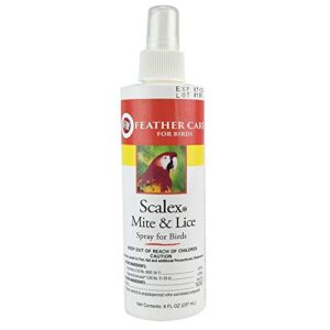 scalex mite & lice spray for birds, 8 oz.