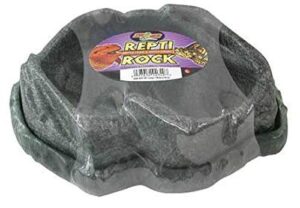 zoo med repti rock reptile food water dishes (small)