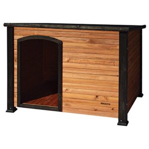 petmate petmate precision extreme outback log cabin dog house, large, natural wood (7027013)