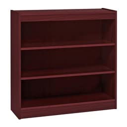 Lorell Bookcase, 36" x 12" x 36", Mahogany