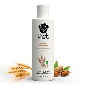 oatmeal shampoo - grooming for dogs and cats, soothe sensitive skin formula with aloe for itchy dryness for pets, ph balanced, cruelty free, paraben free, made in usa