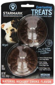 everlasting treat for dogs, natural hickory smoke, medium