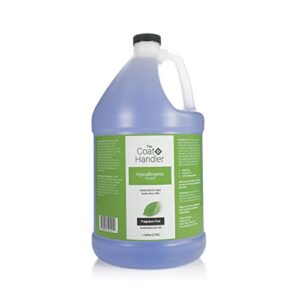 the coat handler hypoallergenic dog shampoo, 1 gallon - all natural ingredients, for pets with sensitive skin, hypoallergenic, non-scented