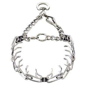 herm sprenger chrome plated steel training prong collar with quick release snap for dogs, small, 2.25mm, 16-inch