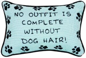 manual 12.5 x 8.5-inch decorative throw pillow, without dog hair